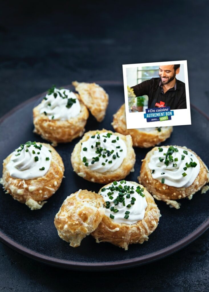 Recette de Choux salés au fromage emmental Entremont