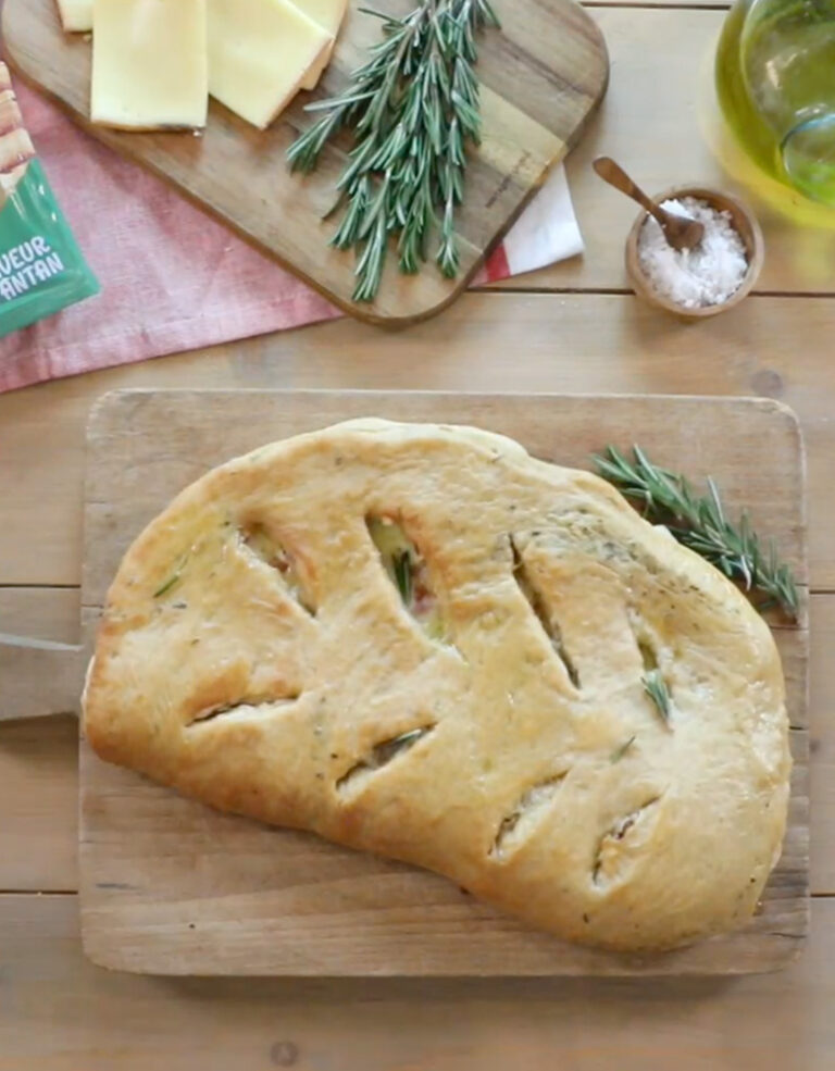 Recette de Fougasse provençale à la raclette Entremont
